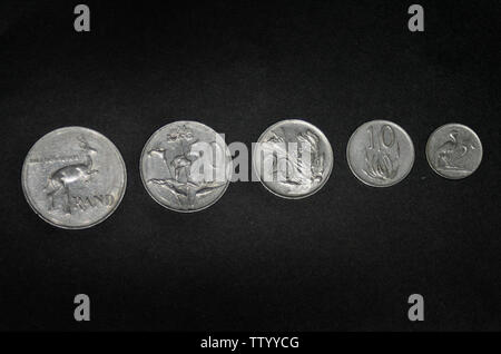 South Africa 5 Rand, 2 rand, 1 rand, 50 cent, 20 cent, 10 cent Stock ...