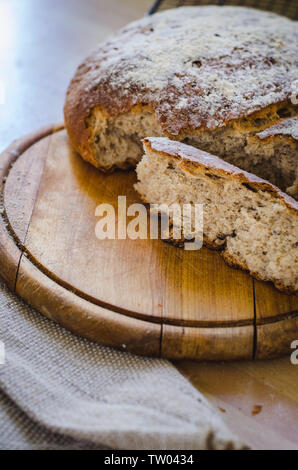 Homemade Rustic Multigrain Bread Stock Photo - Alamy