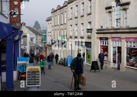 Pedestrianised High Street, Stroud, Gloucestershire, England, United ...