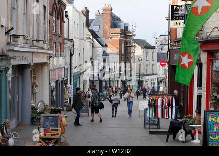 Pedestrianised High Street, Stroud, Gloucestershire, England, United ...