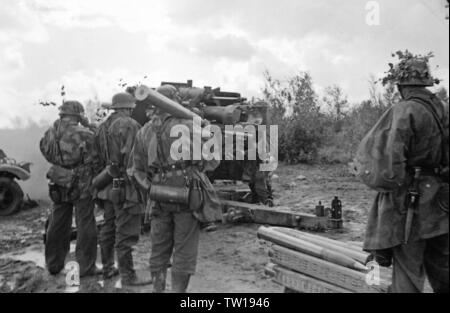 German Flak soldiers at the Eastern Front, 1943 Stock Photo: 48336206 ...