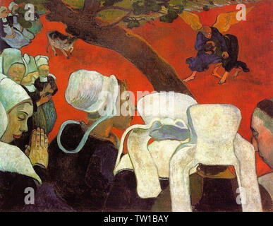 Paul Gauguin, The Vision After the Sermon (Jacob wrestling with the ...