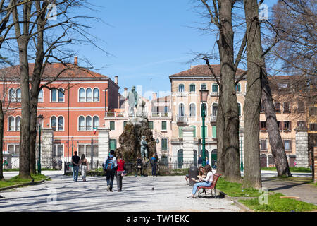 Statue of Garibaldi in Venice s Giardini Pubblici Stock Photo - Alamy