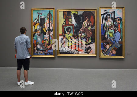 Triptych 'Temptation of Saint Anthony' ('Temptation') by German painter ...