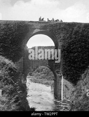 The Spectacle Bridge, Lisdoonvarna, County Clare, Ireland - hand ...