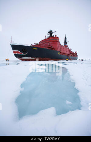 Arktika-class nuclear icebreaker, Yamal, chartered by Quark Expeditions ...