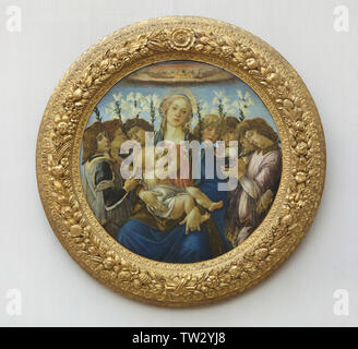 Mary with the child and singing angels 1477 Sandro Botticelli (1445 ...