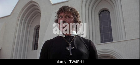 London.UK. Oliver Reed as Urbain Grandier and Gemma Jones in a scene in ...