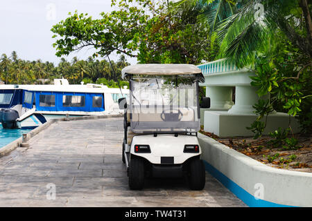 Modern buggy at tropical resort Stock Photo - Alamy