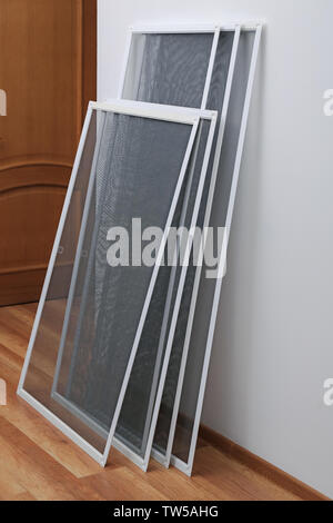Mosquito net window screens protection against insect Stock Photo - Alamy