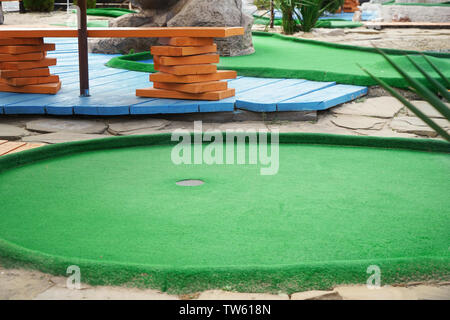 Miniature golf course at tropical resort Stock Photo - Alamy