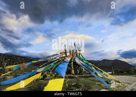 Scenery of Yingzhi Lulang Linhai, Tibet Autonomous Region, China Stock ...