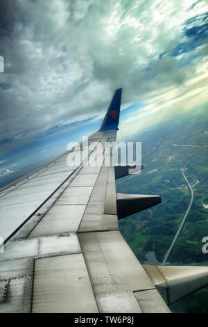 Shuttling through the clouds Stock Photo - Alamy