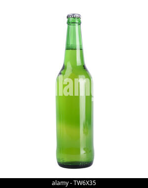 full wine bottle without label on wooden background Stock Photo - Alamy