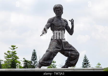 China, Guangdong, Foshan, Bruce Lee statues; Dragon Kiln Nanfeng Stock ...