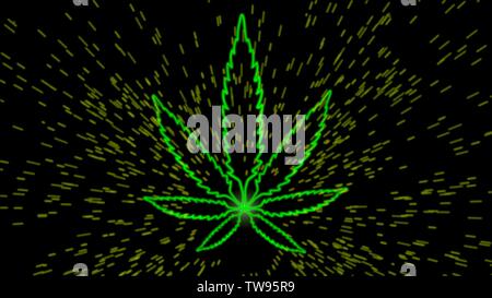 Cannabis, marijuana . 3d rendering Stock Photo - Alamy