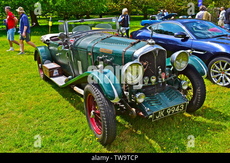 Exeter Classic car show. 'The Duchess' is a vintage Rover 14 Pilot ...