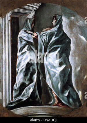 Doménikos Theotokópoulos a.k.a El Greco - Holy Trinity 1577 Stock Photo ...