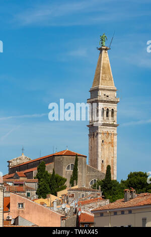 The bell tower of the Church of St. Euphemia in Rovinj also known as ...