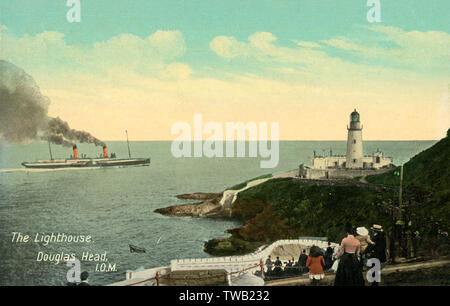 Douglas Head Lighthouse, Isle of Man Stock Photo - Alamy