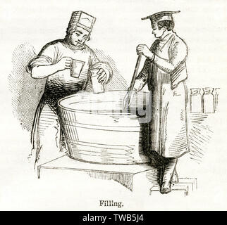 Scene inside a blacking factory, Holborn, London Stock Photo - Alamy