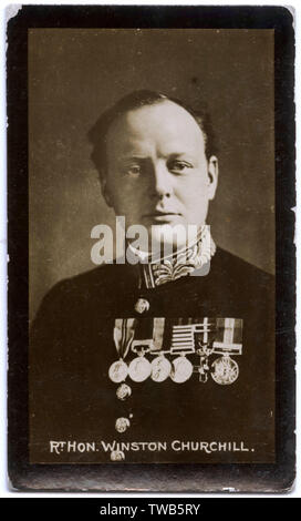 Winston Churchill British politician with his first wife Mary "Minnie ...