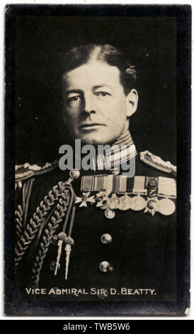 Vice Admiral Sir David Beatty, portrait. Royal navy officer, 17 Stock ...