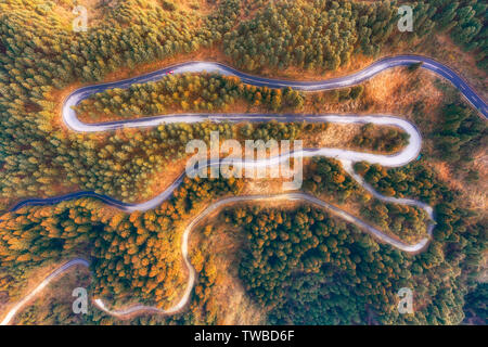 Crooked Panshan Road Stock Photo - Alamy
