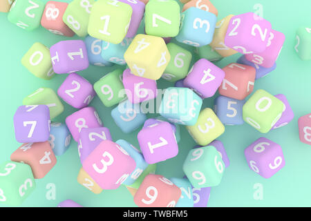 Background abstract, bunch of number character symbol or sign CGI ...