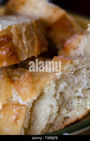 Whole Grain Bread Put on Kitchen Metal Box With a Chef Holding Knife ...
