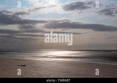 The beach of Houlgate, Normandy, at sunset Stock Photo - Alamy