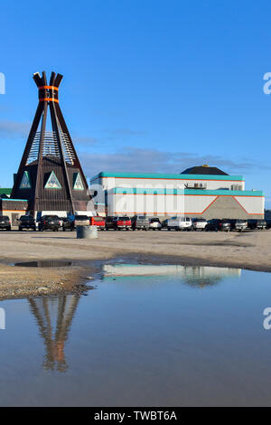 Chisasibi Cree indigenous community Northern James Bay Quebec Stock ...
