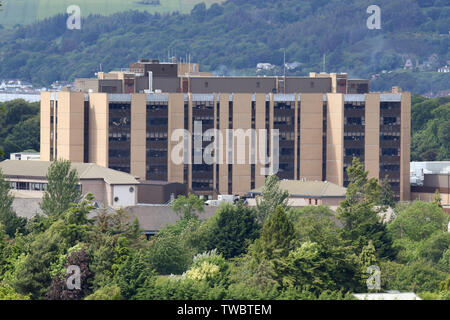 Inverness, UK, 19 June 2019. Inverness Castle at the right of the ...