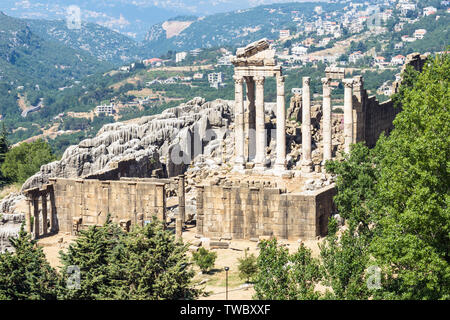 Temple of Adonis, Roman ruins, Faqra, Lebanon Stock Photo - Alamy