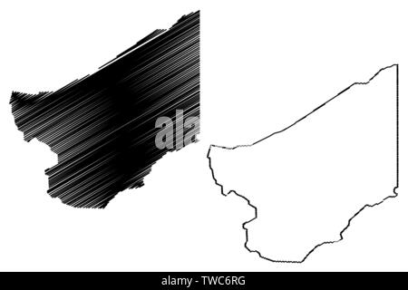 Zinder Region (Regions of Niger, Republic of the Niger) map vector ...