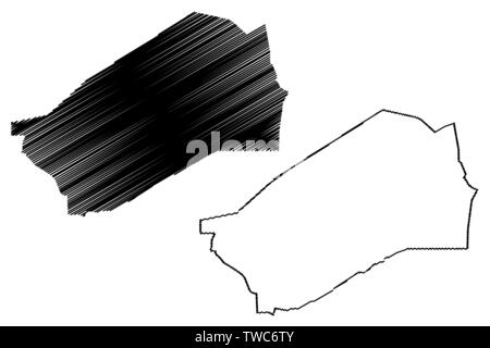 Agadez Region (Regions of Niger, Republic of the Niger) map vector ...