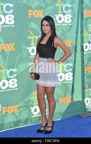 Vanessa Hudgens at the 2008 Teen Choice Awards held at the Universal ...