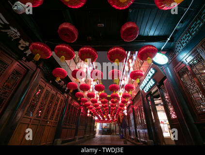 Kam Lai Street full of lanterns Stock Photo - Alamy