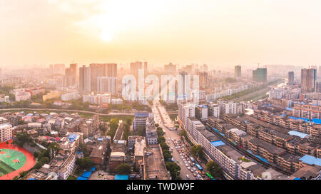 Panorama of Shaoyang City, Hunan Province Stock Photo - Alamy