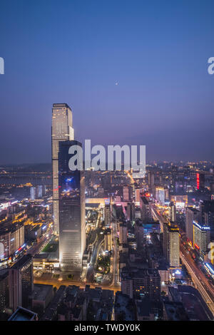 changsha cityscape at night Stock Photo - Alamy
