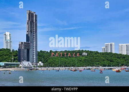 Pattaya city sign Stock Photo - Alamy