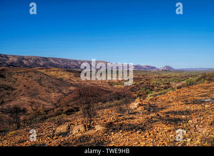 The MacDonnell Ranges, a mountain range which is located in the ...