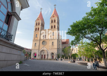 St. Michael's Cathedral in Qingdao, China Stock Photo - Alamy