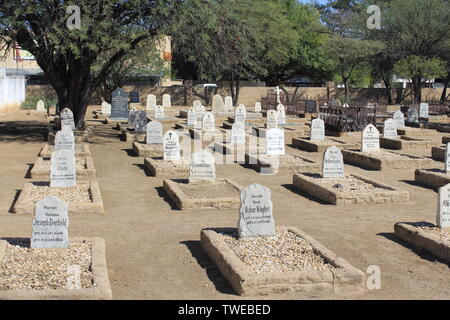 The graves of Schutztruppe soldiers in Okahandja spearheaded the ...