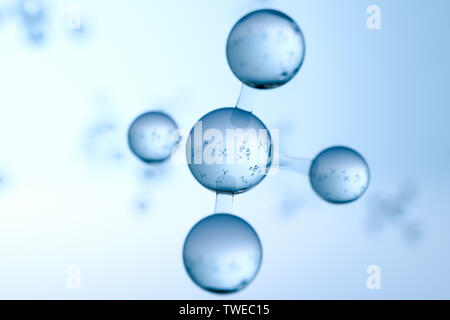 Methane molecule with blue background, 3D rendering Stock Photo - Alamy