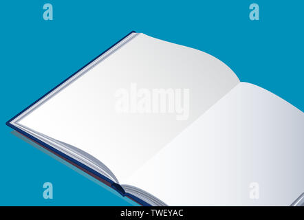 the open empty book background EPS10 Stock Photo - Alamy