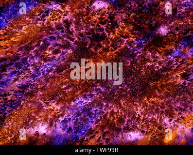 Colorful cosmic texture. Abstract creative watercolor space background ...