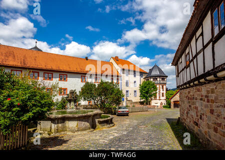 Historical Castle of Tann in Röhn, Germany Stock Photo - Alamy