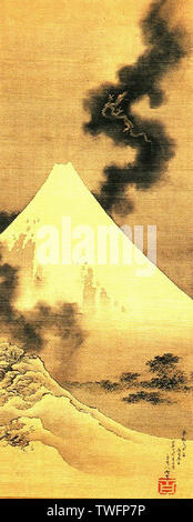 Escaping the mount Stock Photo - Alamy