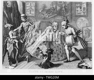 William Hogarth- Taste High Life Stock Photo - Alamy
